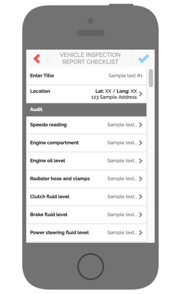 Vehicle Inspection Checklist - SEE Forge creators of FAT FINGER
